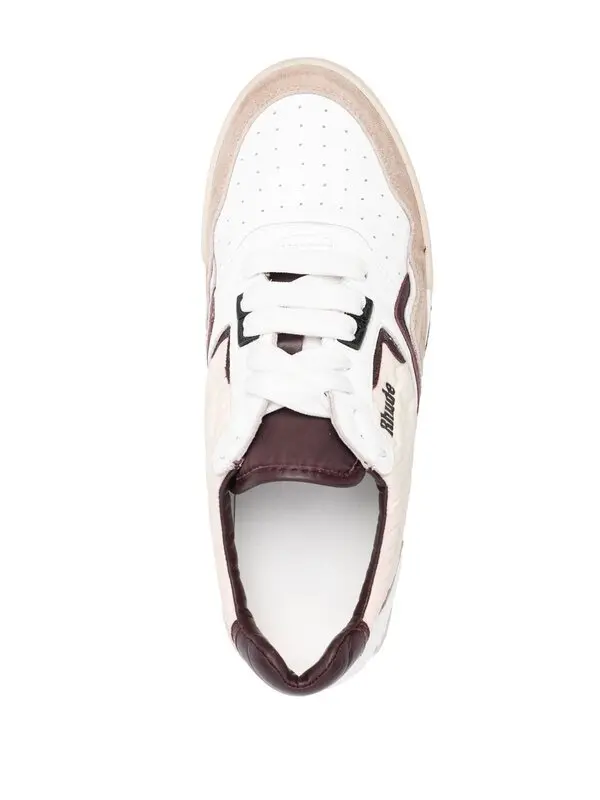 Rhude Logo-patch Sneakers - White