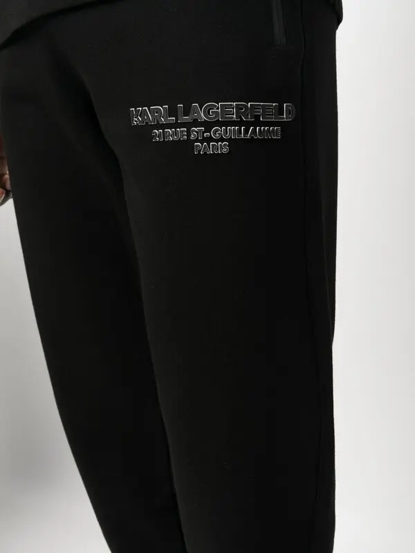 Karl Lagerfeld Embossed-logo Track Pants
