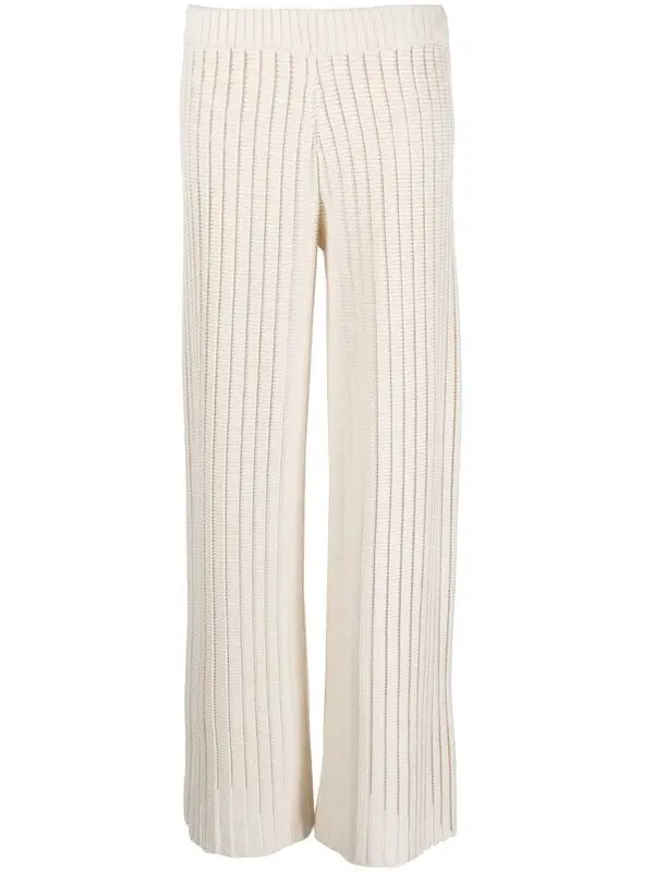 Fabiana Filippi Ribbed Wide-leg Trousers