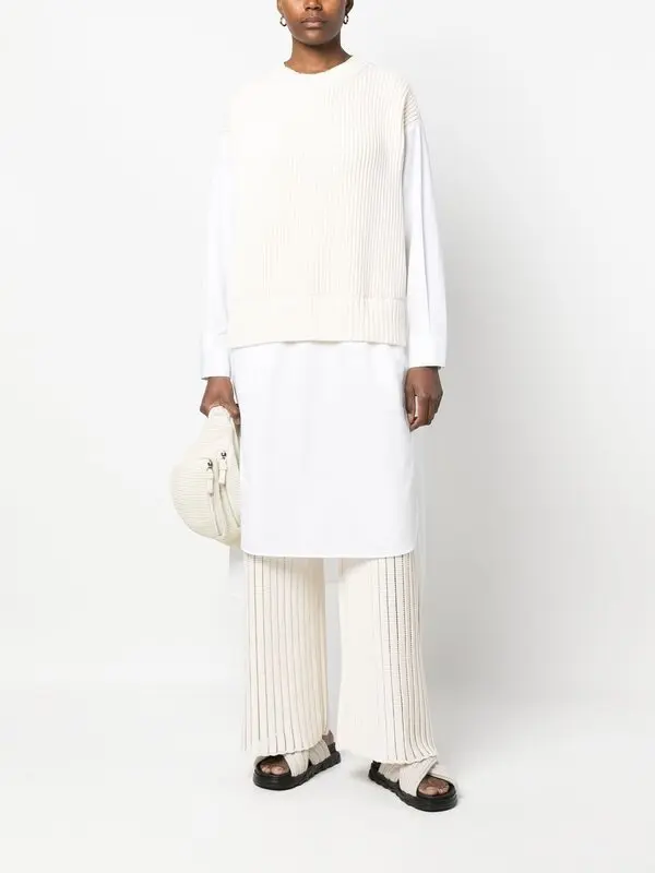 Fabiana Filippi Ribbed Wide-leg Trousers