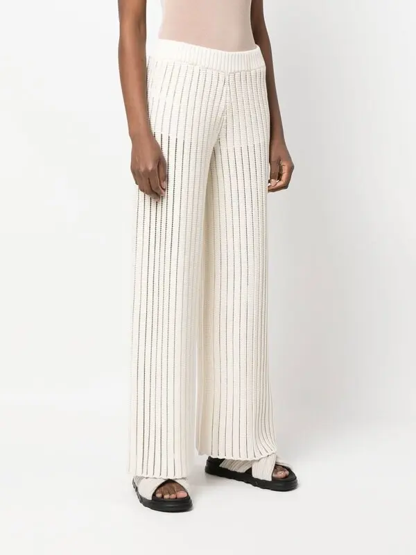 Fabiana Filippi Ribbed Wide-leg Trousers