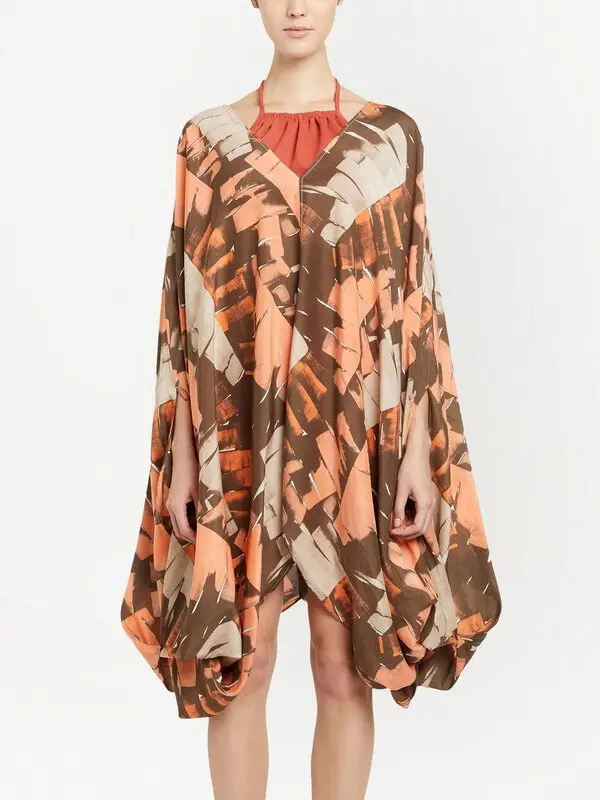 FERRAGAMO Palm-print Beach Cover-up