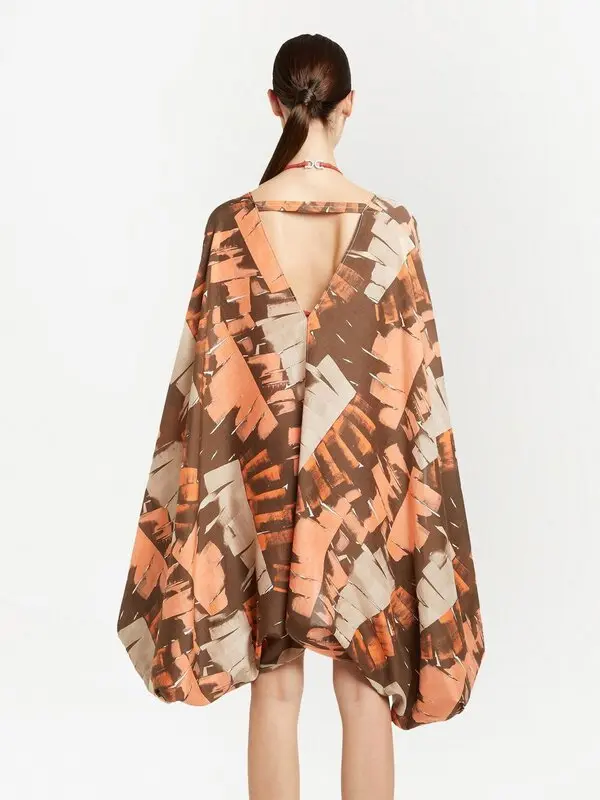 FERRAGAMO Palm-print Beach Cover-up
