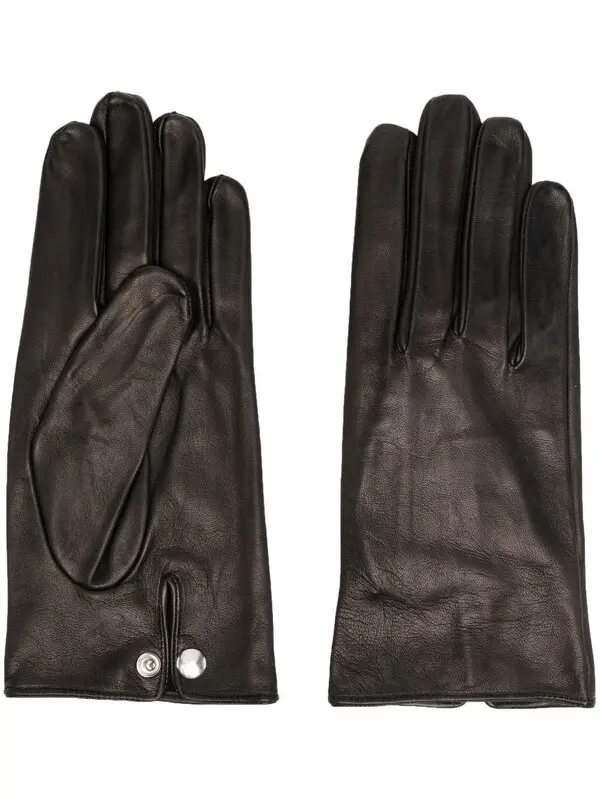 ERNEST W. BAKER Press-stud Fastened Gloves - Black
