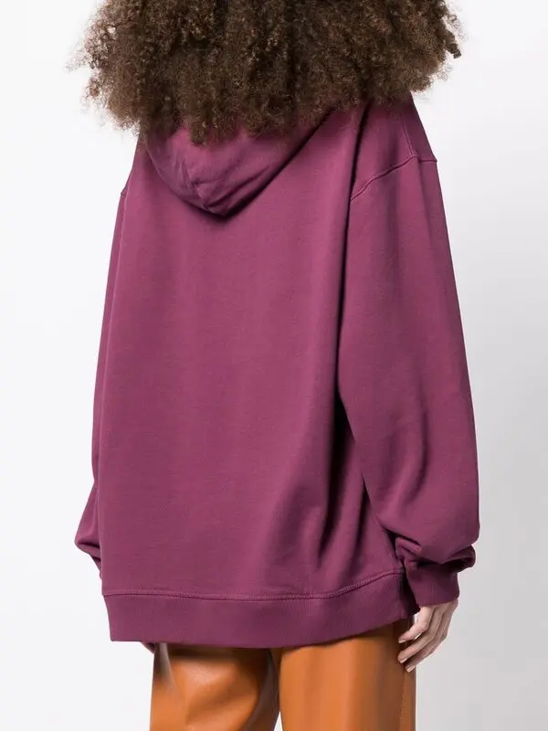Nanushka Embroidered Logo Hoodie - Purple
