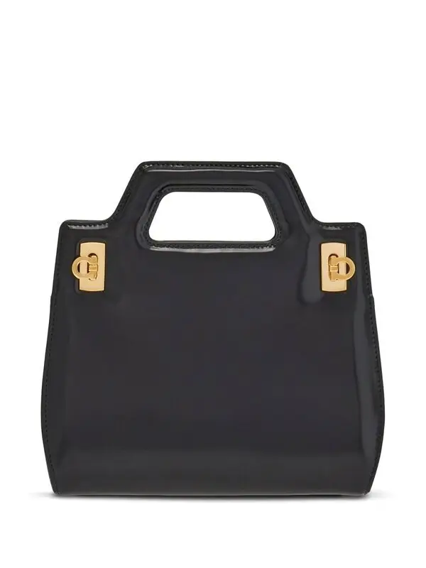 FERRAGAMO Mini Wanda Calf Leather Tote