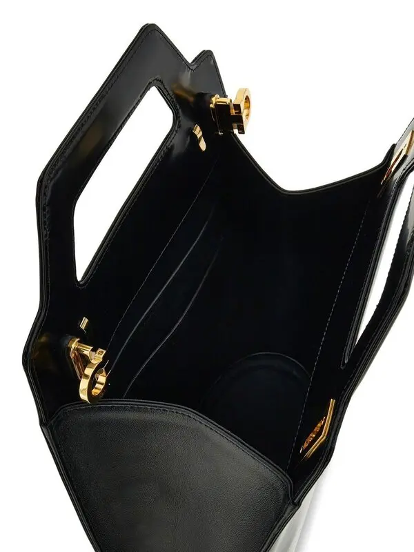 FERRAGAMO Wanda Calf Leather Tote Bag