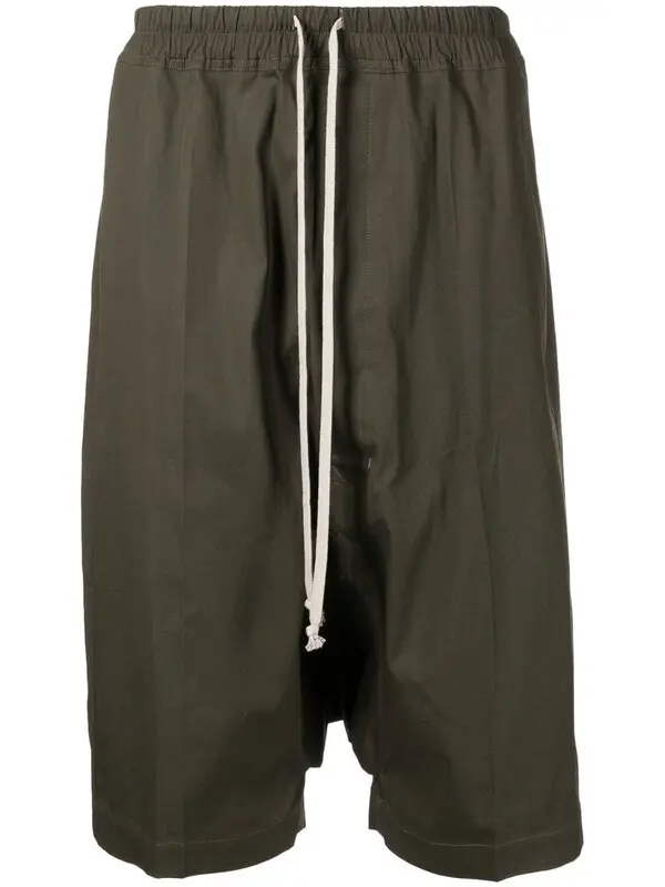 Rick Owens Drop-crotch Bermuda Shorts