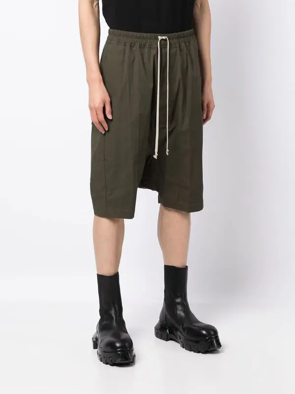 Rick Owens Drop-crotch Bermuda Shorts