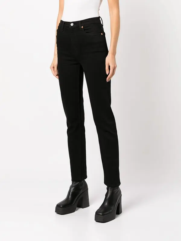 RE/DONE High-rise Straight-leg Jeans