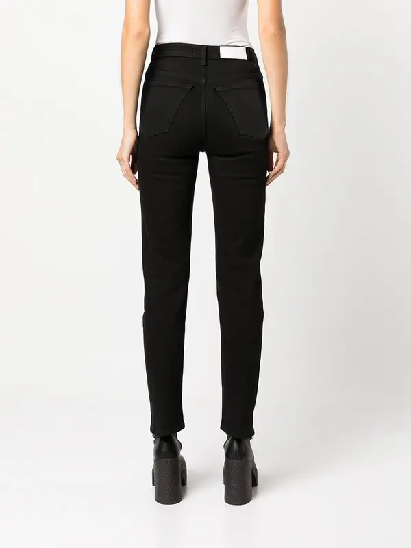 RE/DONE High-rise Straight-leg Jeans