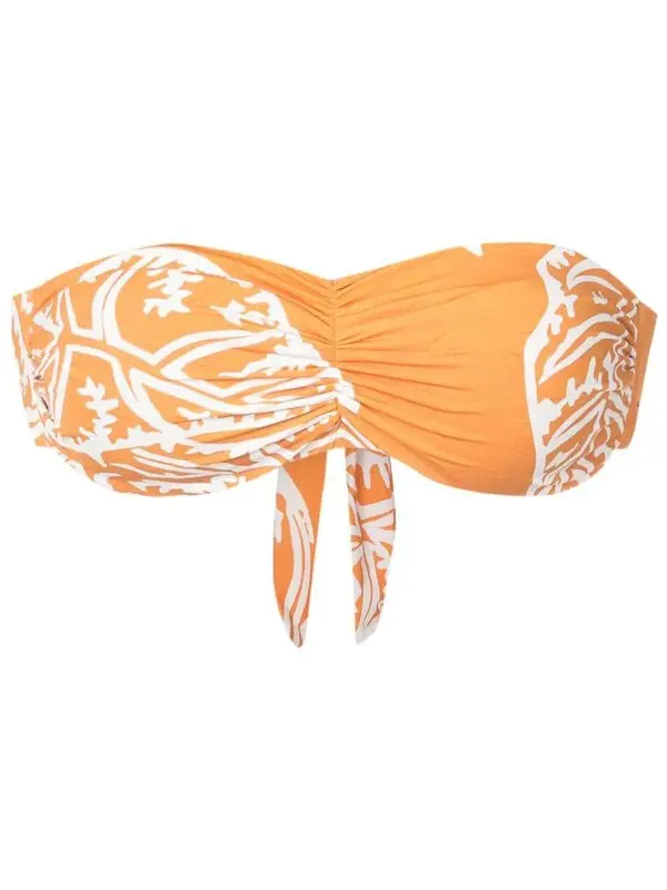 CLUBE BOSSA Venet Strapless Bikini Top - Orange