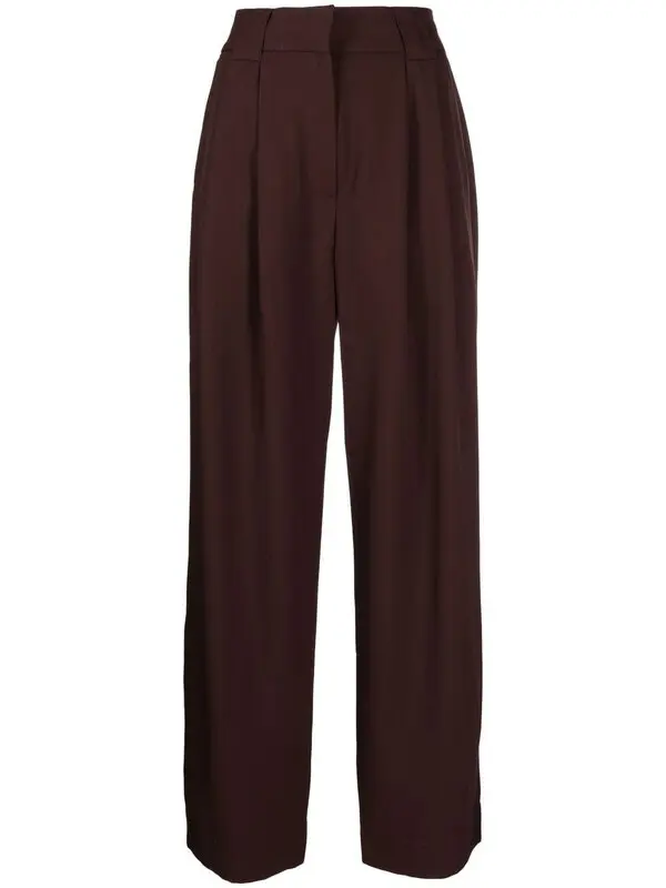 REJINA PYO Freya High-waist Trousers - Brown