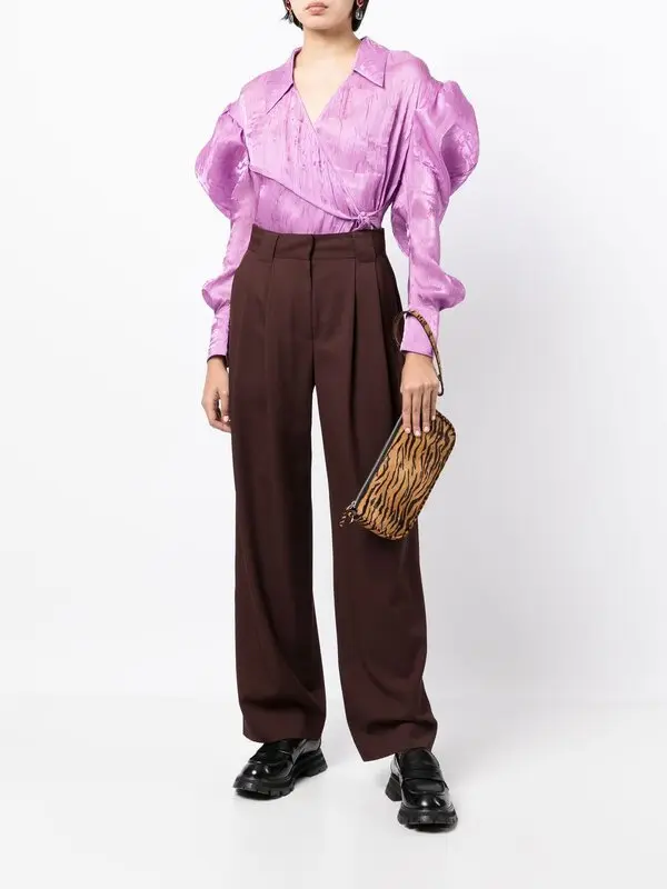 REJINA PYO Freya High-waist Trousers - Brown