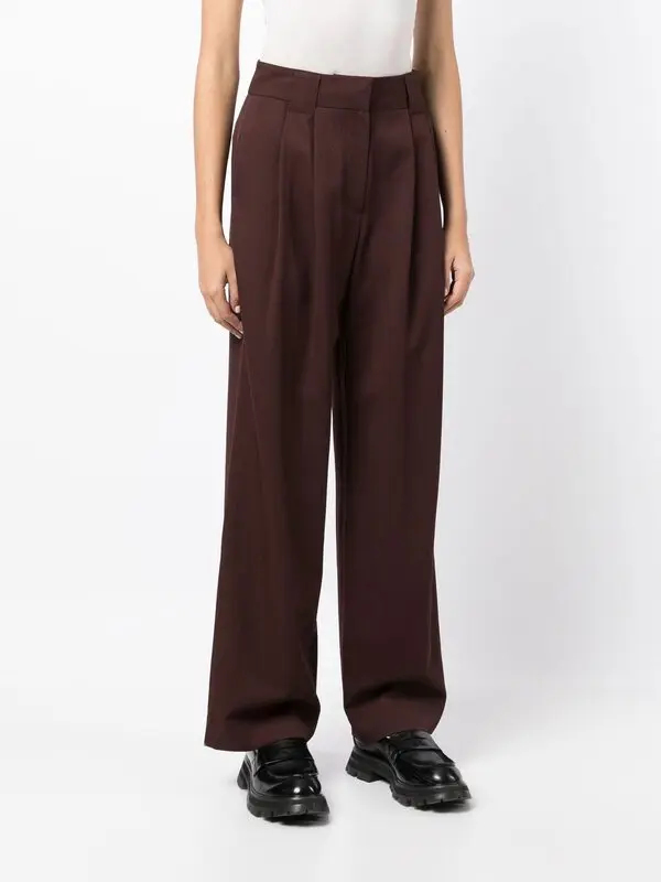 REJINA PYO Freya High-waist Trousers - Brown