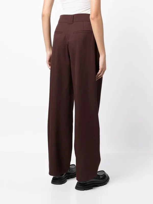 REJINA PYO Freya High-waist Trousers - Brown