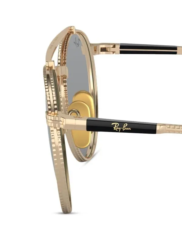 Ray-ban Round-frame Titanium Sunglasses
