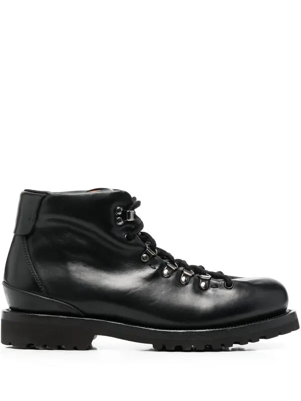 BUTTERO® Lace-up Ankle Boots - Black