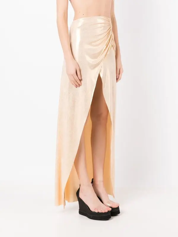 AMIR SLAMA Ruched High-waisted Skirt