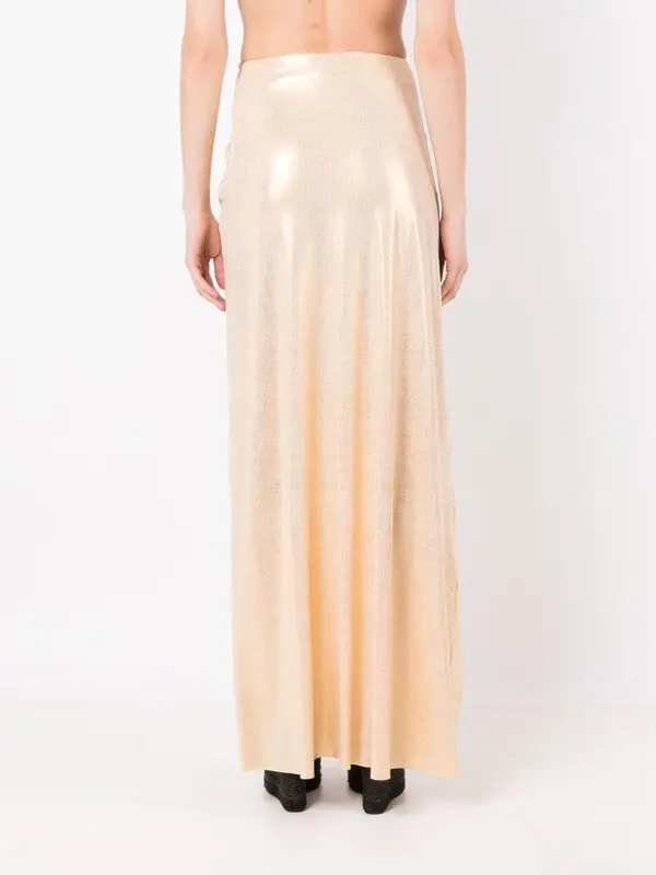 AMIR SLAMA Ruched High-waisted Skirt
