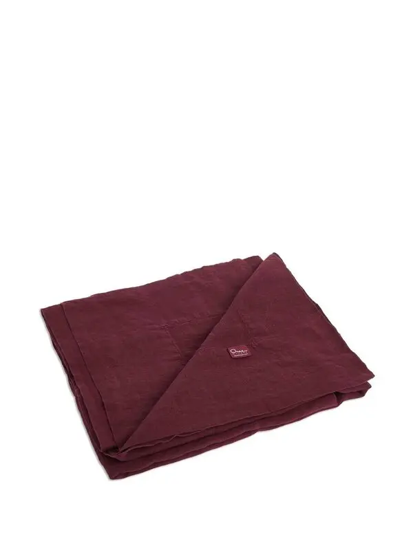 ONCE MILANO Medium Linen Tablecloth - Red