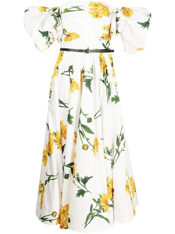 LEO LIN Marguerite Blanche Puff Dress