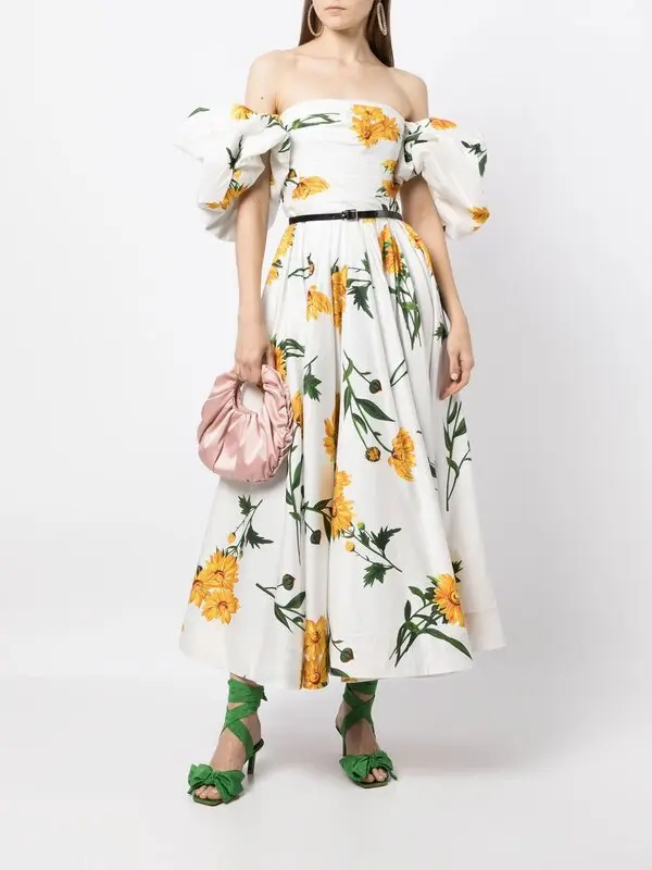 LEO LIN Marguerite Blanche Puff Dress