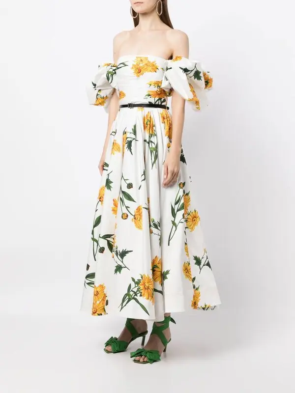 LEO LIN Marguerite Blanche Puff Dress