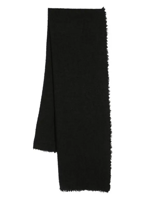 Faliero Sarti Frayed-edge Scarf - Black