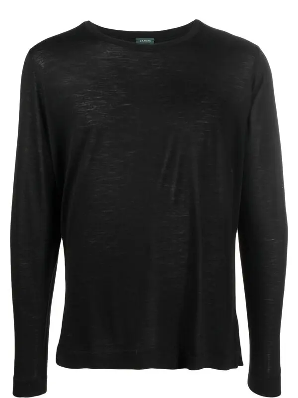ZANONE Crew-neck Virgin-wool T-shirt