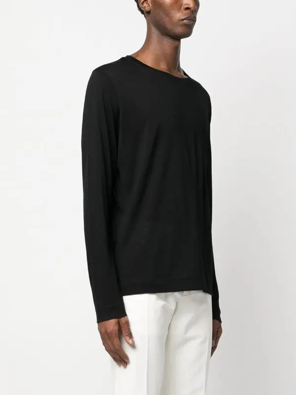 ZANONE Crew-neck Virgin-wool T-shirt