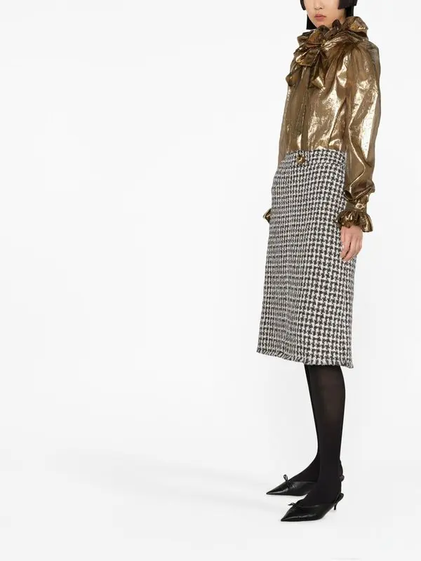 LANVIN Tweed Pencil Skirt