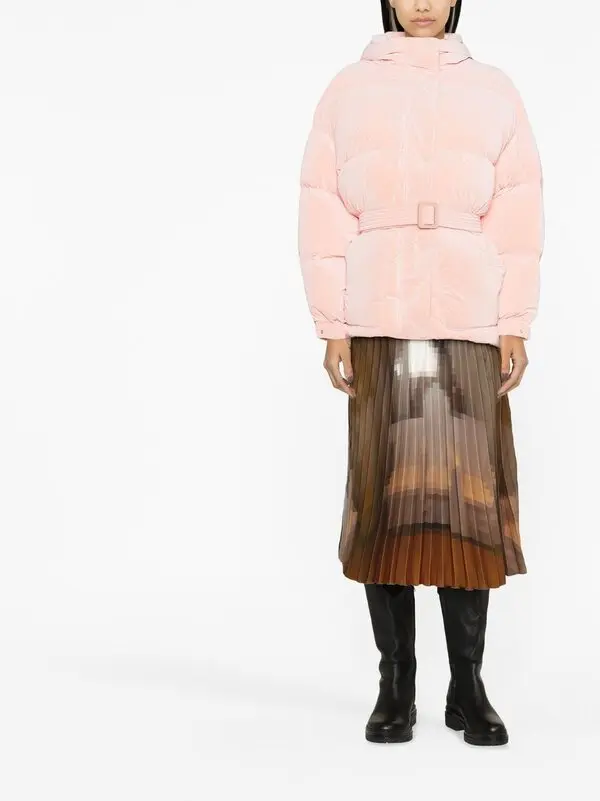 IENKI IENKI Belted Puffer Jacket - Pink