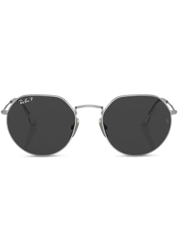 Ray-ban Jack Titanium Geometric Sunglasses
