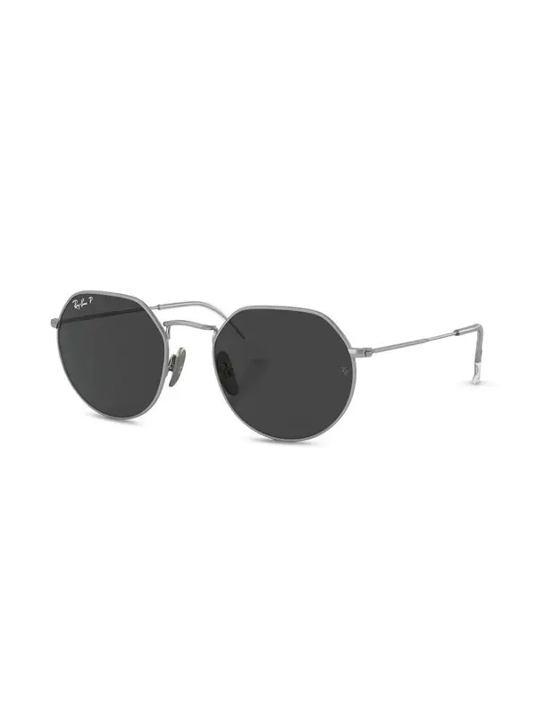 Ray-ban Jack Titanium Geometric Sunglasses