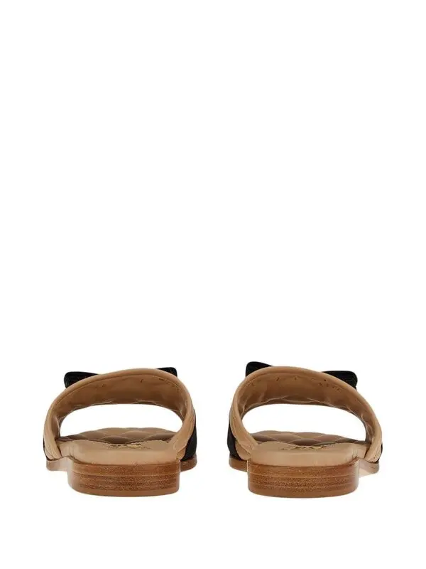 FERRAGAMO Vara Bow Quilted Slides