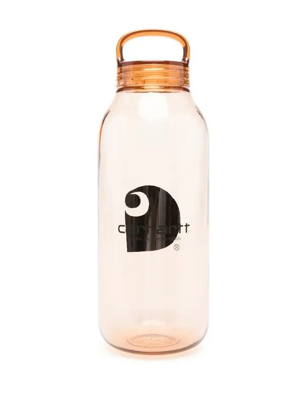 Carhartt Work In Progress Logo Print Water Bottle