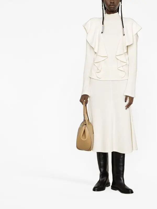 Chloé Ruffled High-neck Jumper