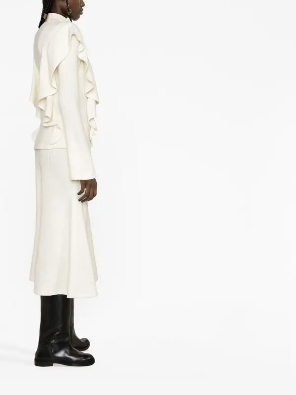 Chloé Ruffled High-neck Jumper