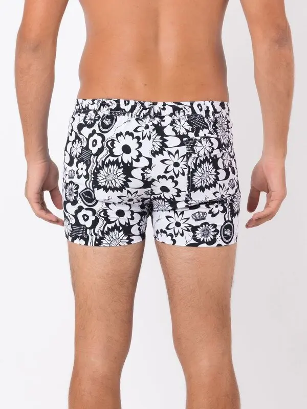 AMIR SLAMA Graphic-print Swim Shorts