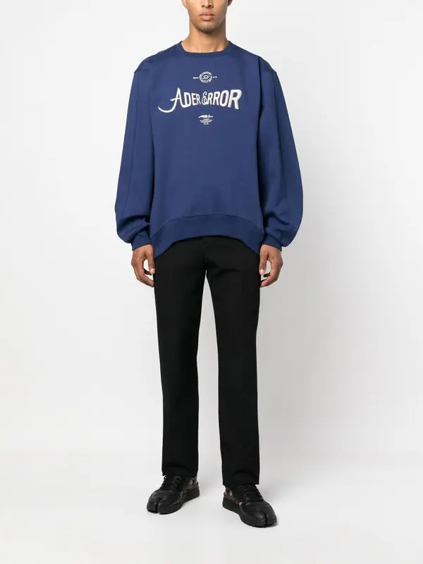 ADER ERROR Logo Print Long Sleeve Sweatshirt