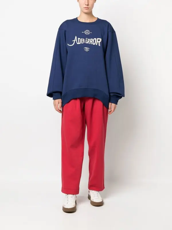 ADER ERROR Logo Print Long Sleeve Sweatshirt