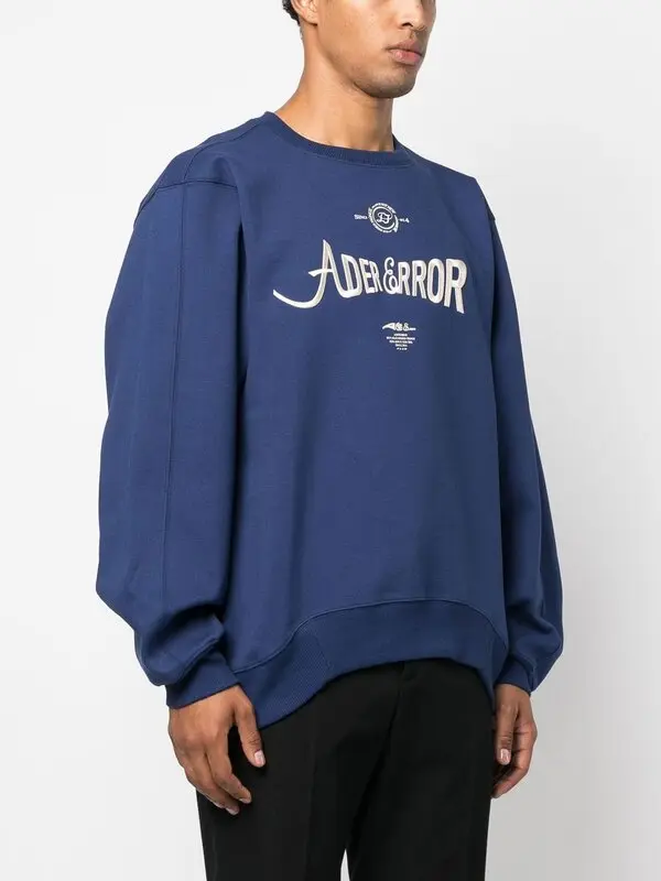 ADER ERROR Logo Print Long Sleeve Sweatshirt