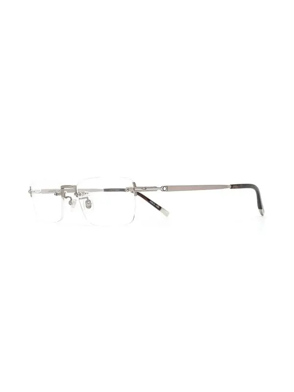 Montblanc Rectangular Rimless Eyeglasses