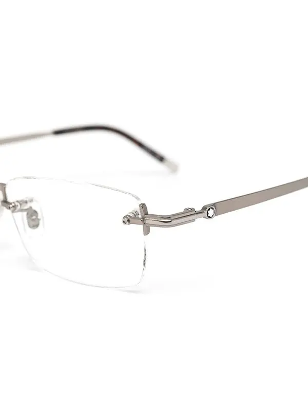 Montblanc Rectangular Rimless Eyeglasses