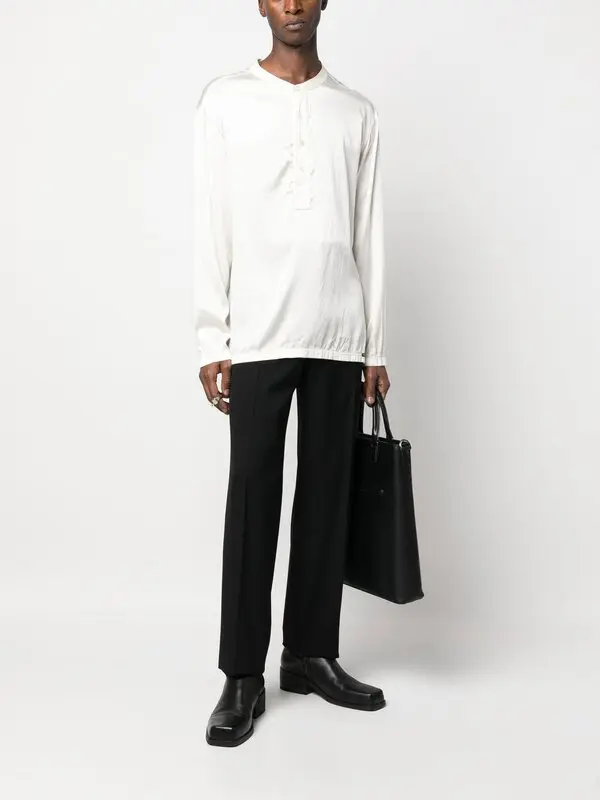 TOM FORD Button-placket Satin Shirt