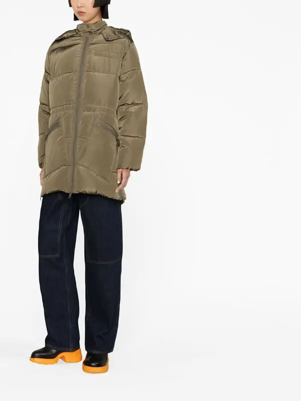 GANNI Oversized Tech Puffer Midi Jacket