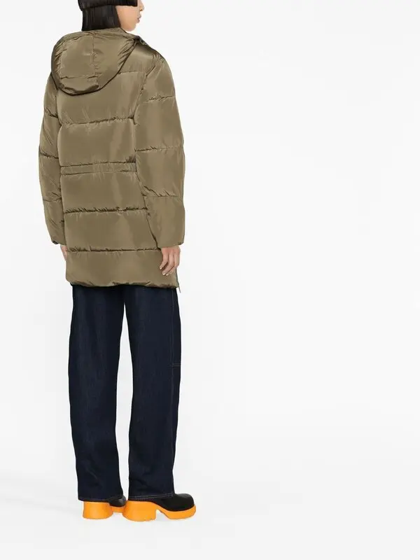 GANNI Oversized Tech Puffer Midi Jacket