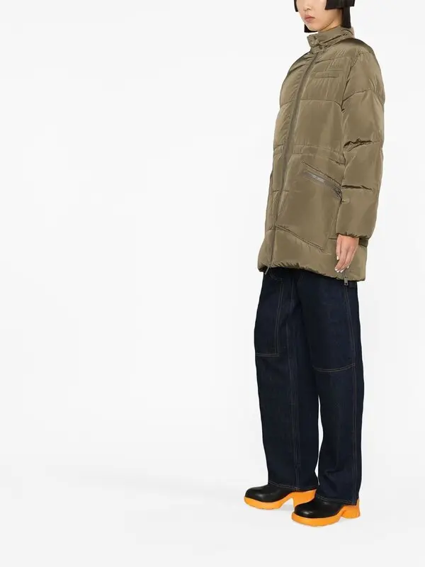 GANNI Oversized Tech Puffer Midi Jacket