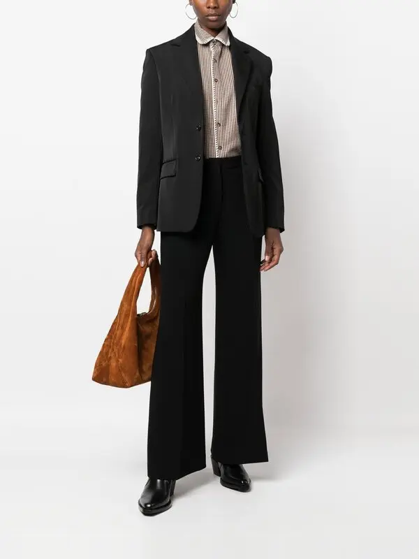 Alberto Biani Flared Tailored-cut Trousers - Black